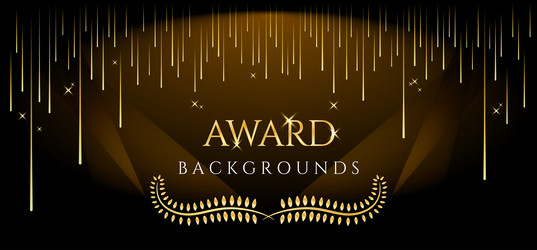 Award ceremony luxurious background golden dust Vector Image
