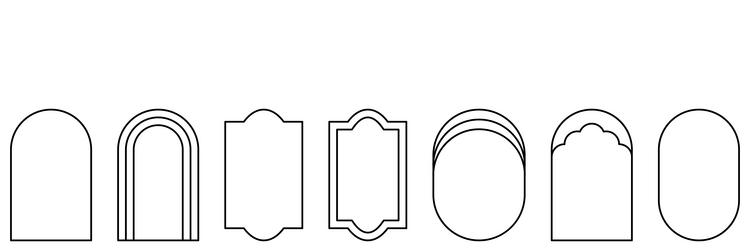 Set of boho frames Royalty Free Vector Image - VectorStock