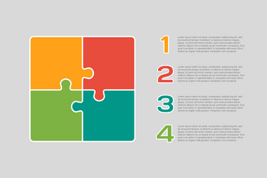 4 Piece Puzzle Vector Images (over 1,900)
