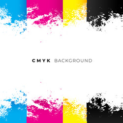 Cmyk abstract background with overlayed stripes Vector Image