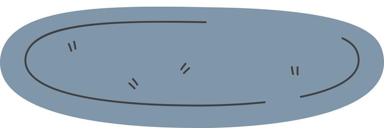 Home oval carpet Royalty Free Vector Image - VectorStock