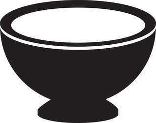 Isolated bowl design Royalty Free Vector Image