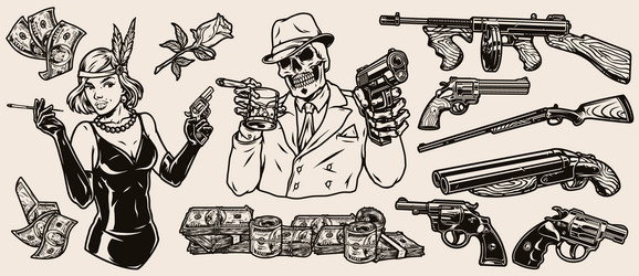 Mafia Skeleton Vector Images (over 260)