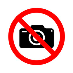 Cameras prohibited sign Royalty Free Vector Image