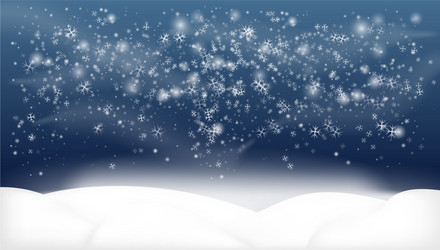 Snowy landscape isolated Royalty Free Vector Image