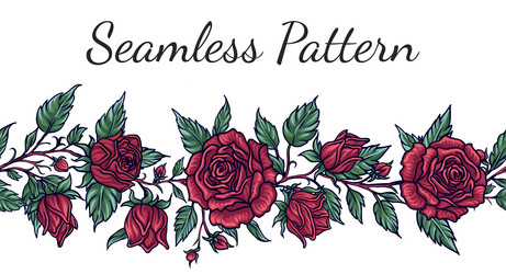 Elegant victorian wild english roses Royalty Free Vector