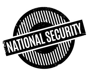 National security rubber stamp Royalty Free Vector Image