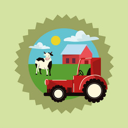 Rural label design Royalty Free Vector Image - VectorStock