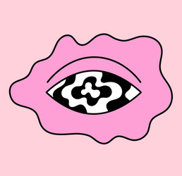 Pop art mind map infographic icon isolated Vector Image