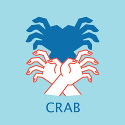 Crab Shadow Hands Vector Images (47)
