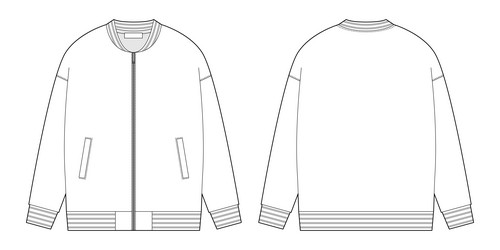 Fashion Flat Technical Drawing Template Vector Images (over 9,100)