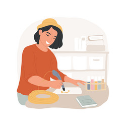 Learning new skill isolated cartoon Royalty Free Vector
