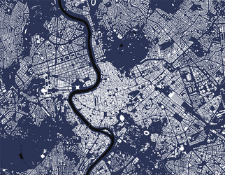 Map of uzhhorod city ukraine urban black Vector Image