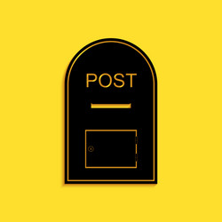 Mail box icon post isolated Royalty Free Vector Image