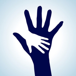 Helping hands Royalty Free Vector Image - VectorStock