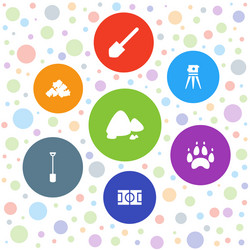 Ground icons Royalty Free Vector Image - VectorStock