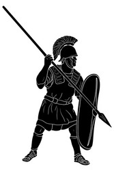 Ancient roman warrior Royalty Free Vector Image