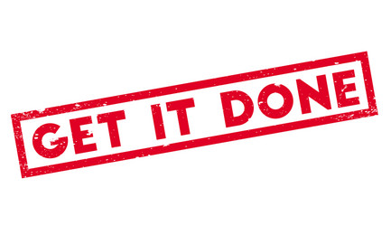 Get it done rubber stamp Royalty Free Vector Image