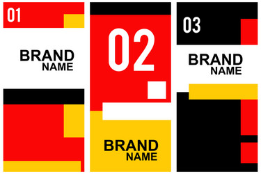 Layout brand label design banner social media post