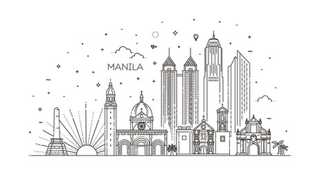 Panama City Skyline Royalty Free Vector Image - VectorStock