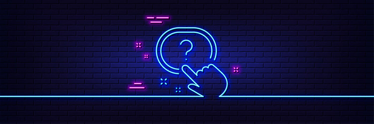 Neon Question Mark Vector Images (over 1,700)