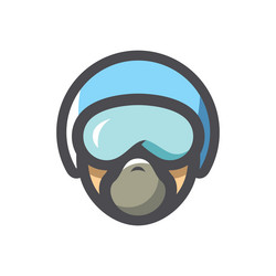 Fighter pilot logo Royalty Free Vector Image - VectorStock