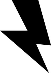 Lightning bolt icon Royalty Free Vector Image - VectorStock