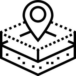 Plot of land icon Royalty Free Vector Image - VectorStock