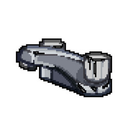 Bathroom drainage grate game pixel art Royalty Free Vector