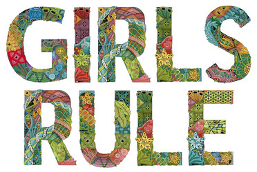 Rule Print Girls Vector Images (over 200)