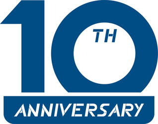 10th anniversary symbol Royalty Free Vector Image