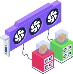 Blockchain gpu Royalty Free Vector Image - VectorStock