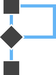 Flow chart ii Royalty Free Vector Image - VectorStock