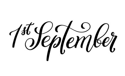 1 september text in colorful rotated squares Vector Image