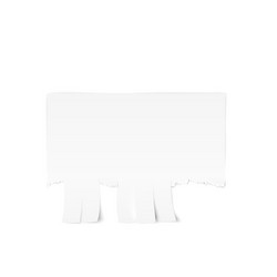 Tear-off paper template white advertisement paper Vector Image