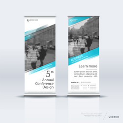 Vertical banner template design Royalty Free Vector Image