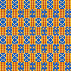 Cloth kentegeometric seamless pattern Royalty Free Vector