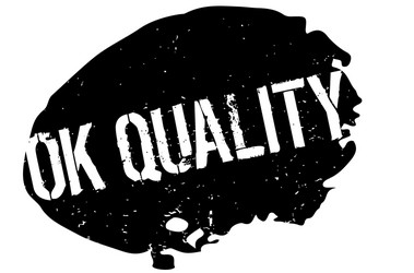 Ok quality rubber stamp Royalty Free Vector Image