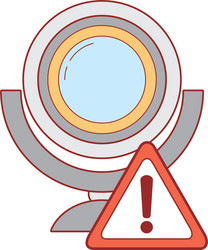 Security system cartoon Royalty Free Vector Image