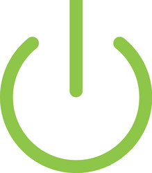 Power off logo icon template icon Royalty Free Vector Image