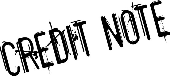 Credit note rubber stamp Royalty Free Vector Image