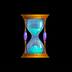 Countdown hourglass sand clock digital timer Vector Image