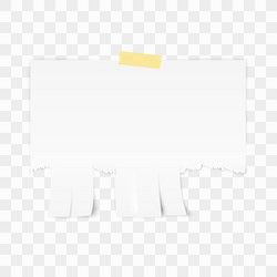 Tear-off paper template advertisement Royalty Free Vector