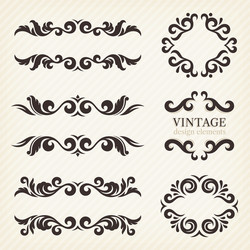 Design elements set 4 Royalty Free Vector Image
