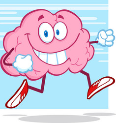 Healthy brain food cartoon Royalty Free Vector Image