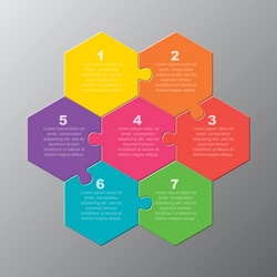 Puzzle with Seven Pieces Vector Images (over 240)