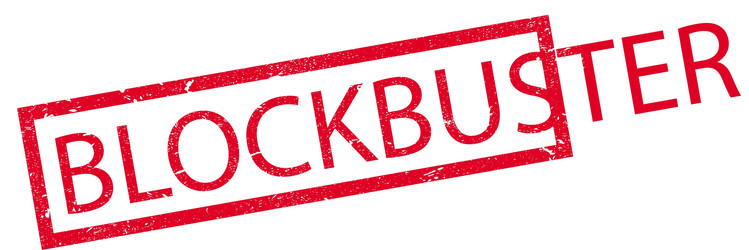 Blockbuster rubber stamp Royalty Free Vector Image