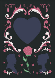 Decorative fairy tale frame Royalty Free Vector Image