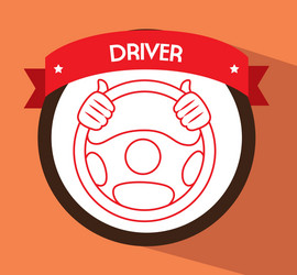 Driver car design Royalty Free Vector Image - VectorStock