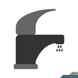 Faucet icon bathroom symbol Royalty Free Vector Image